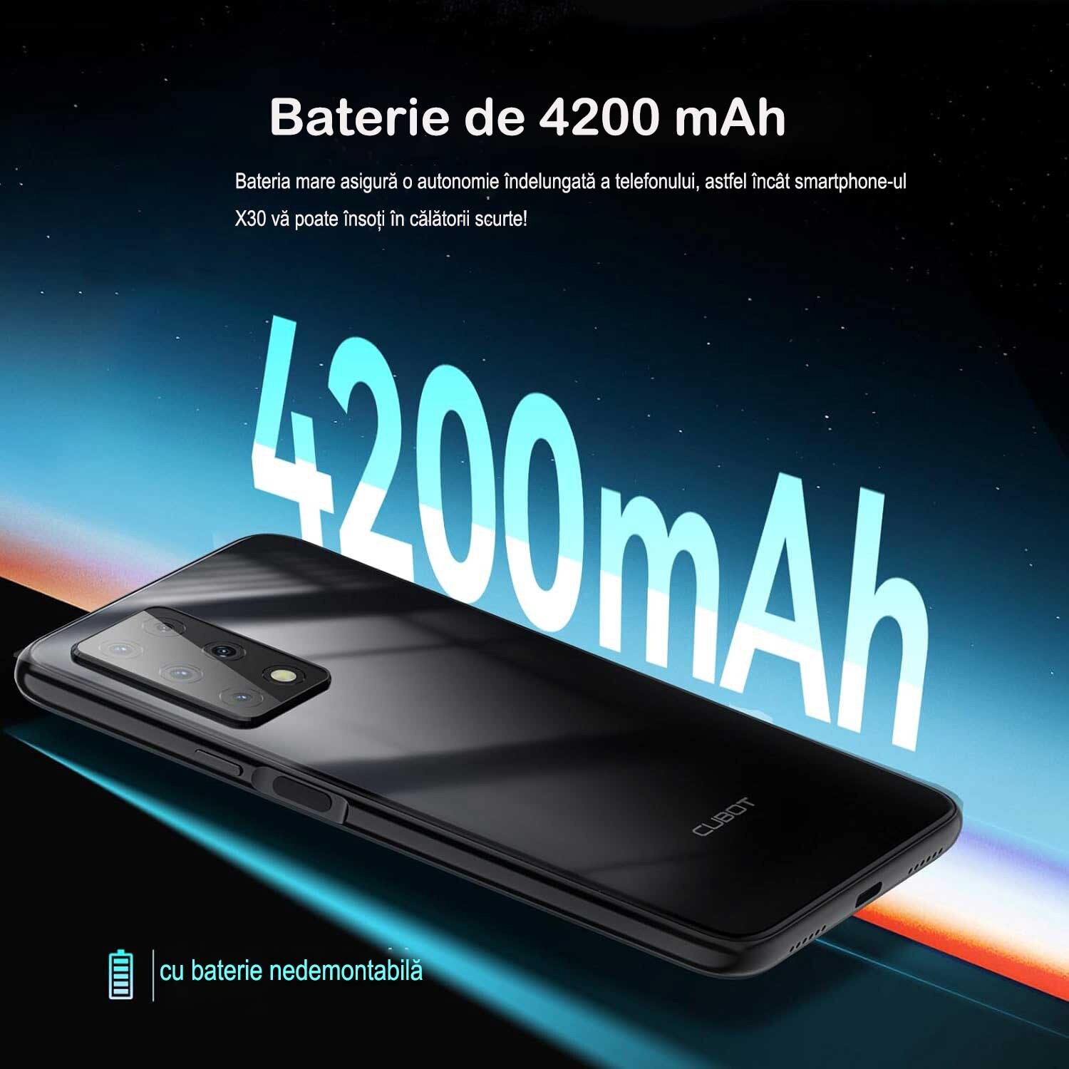 Telefon Mobil CUBOT X30P,16GB+256GB ROM+TF 1TB Expand,48MP Camera, Dual ...