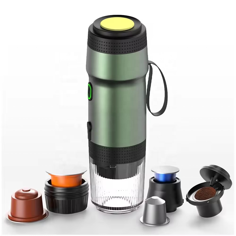 Espressor cafea portabil -, 3 in 1, Compatibil cu capsule Nespresso ...