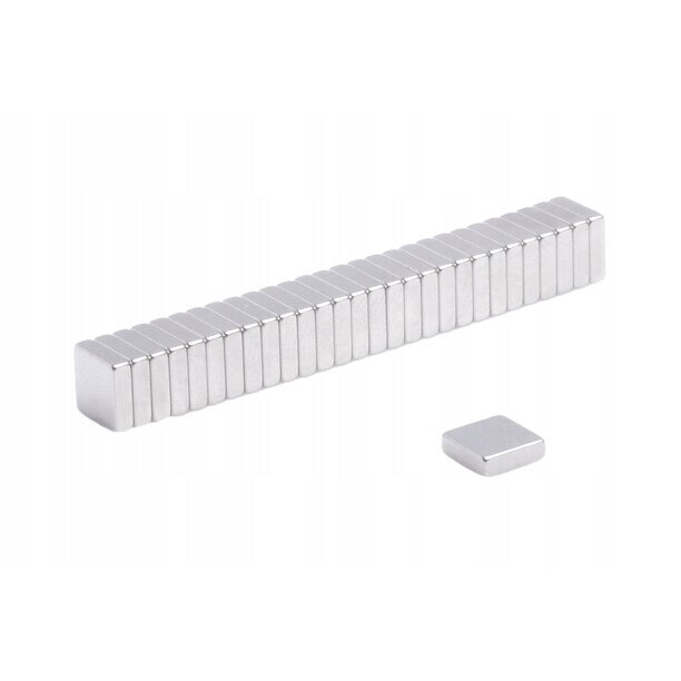 Set 100 magneti neodim, Top Magnesy, 5x5x1.5mm, N38, nichelat - eMAG.ro