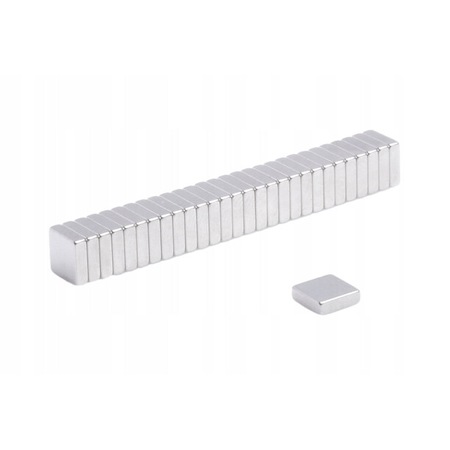 Set 100 magneti neodim, Top Magnesy, 5x5x1.5mm, N38, nichelat - eMAG.ro