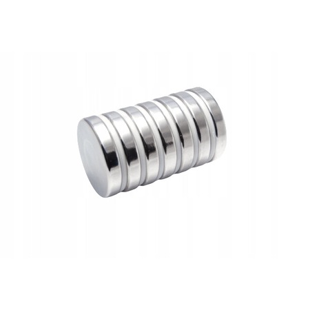 Set 10 magneti neodim, Top Magnesy, 33x6mm, Nichel/Cupru, 12.5kg ...