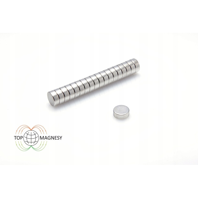 Set 50 Magneti Neodim Top Magnesy, 8x3 mm N38, Nichel/Cupru - eMAG.ro