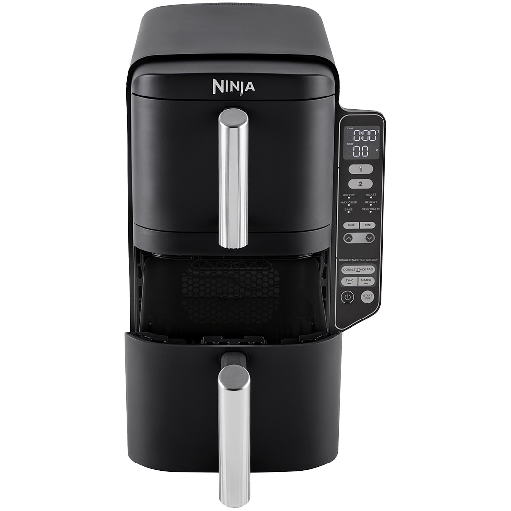 Фритюрник с горещ въздух Ninja Double Stack SL300, 2470W, 7.6 л, 6 ...