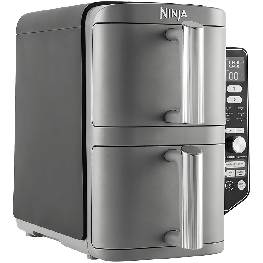 Friteuza cu aer cald Ninja Double Stack XL SL451, 9.5l, 2470W ...