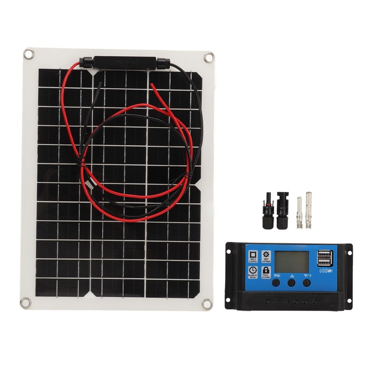 Kit panou solar 300W, 50A, waterproof, eficient, pentru activitati in ...