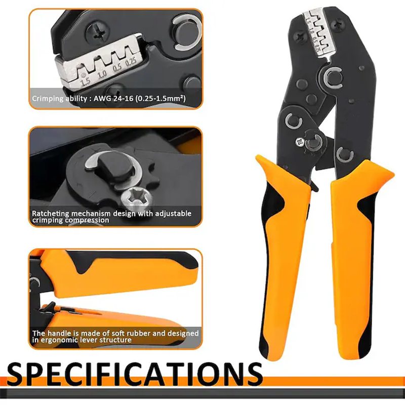 Set cleste sertizare si 600 papuci electrici, Conector rapid masculin ...