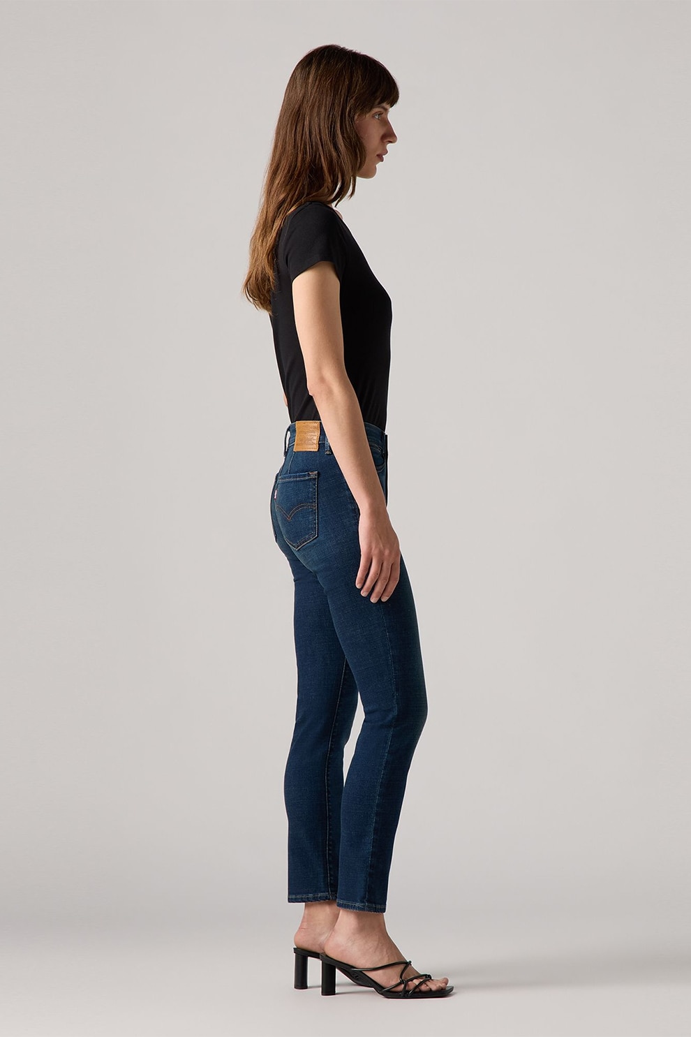 Levi's, Blugi crop slim fit 712™, Bleumarin, W28-L30 - eMAG.ro