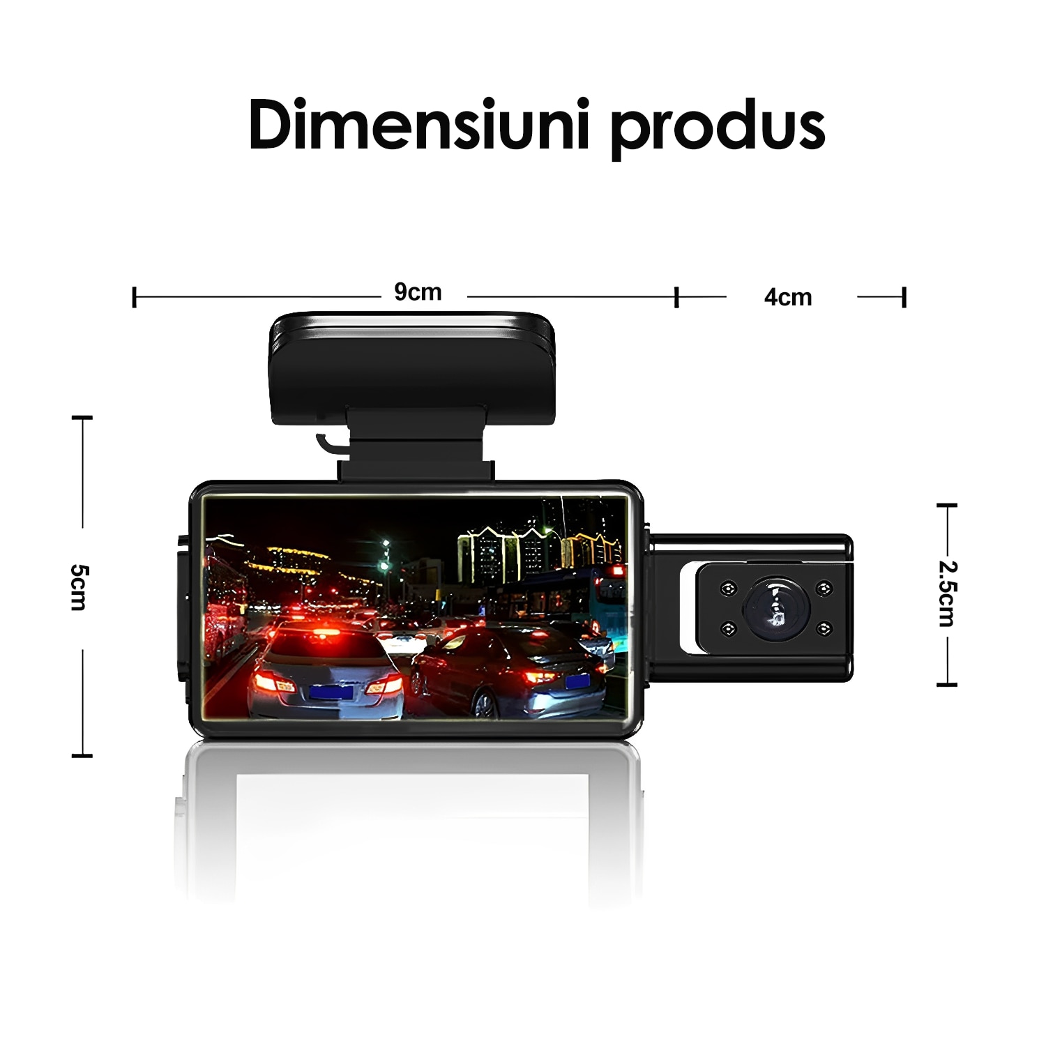 Camera Auto, BYONDSELF®, Full HD 1080P, Ecran HD de 3 Inch, 3 Camere ...