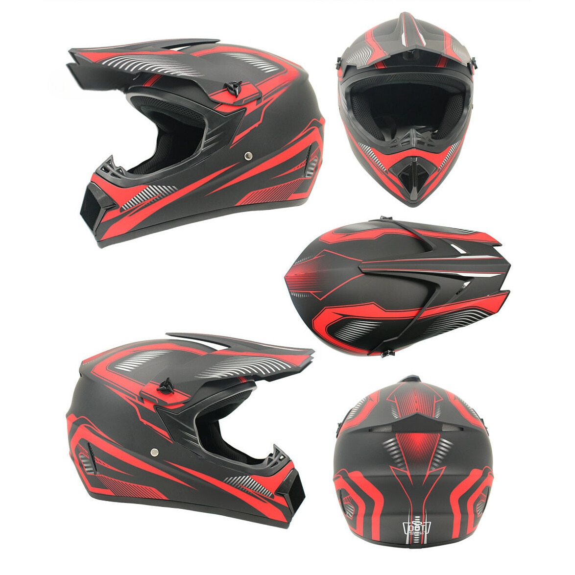 Set Casca de Protectie cu Manusi, VPUINEFE, Ochelari si Cagula, Moto ...