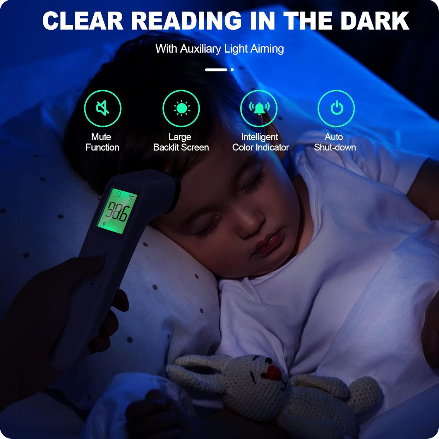 Termometru Avizat Medical, tehnologie non contact cu infrarosu, de mare ...