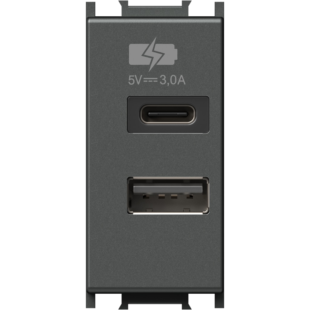 Modul Incarcator TEM USB 5V 3, 0A 1M antracit - eMAG.ro