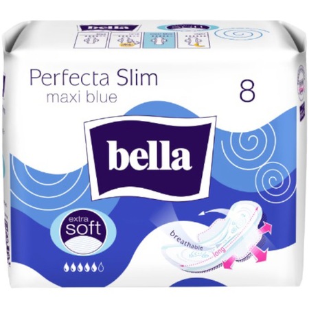 Absorbante Bella Perfecta Maxi Blue, 8 buc - eMAG.ro