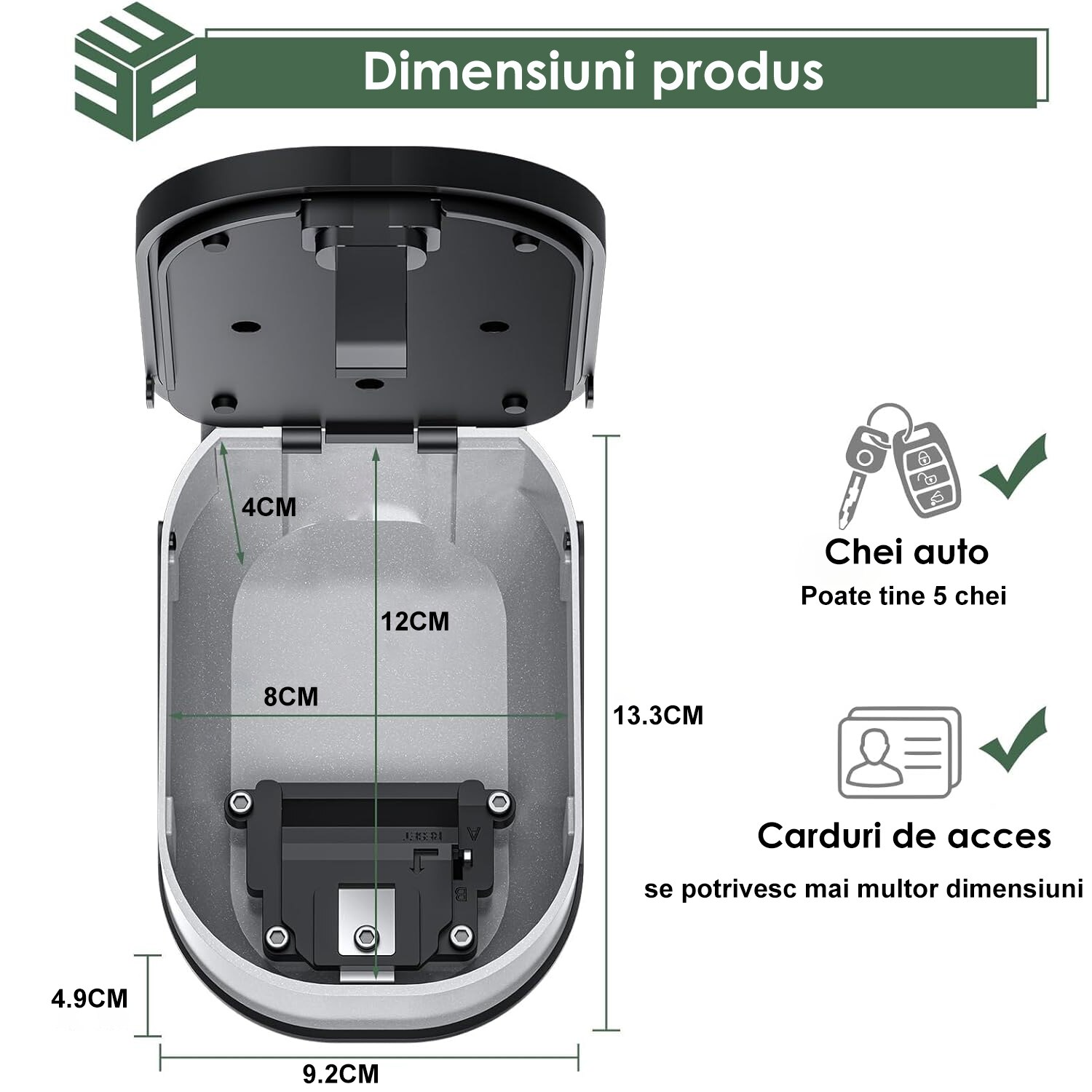 Cutie pentru Chei, BYONDSELF®, Aliaj de Aluminiu, Capac Impermeabil ...