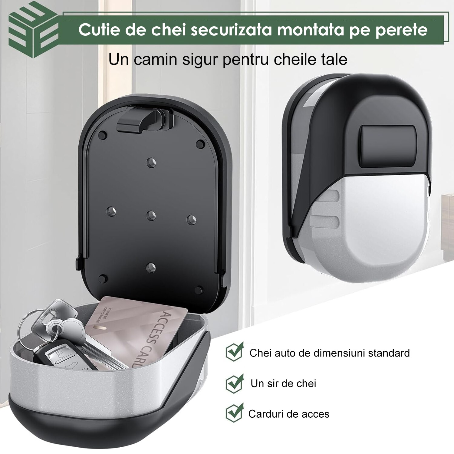 Cutie pentru Chei, BYONDSELF®, Aliaj de Aluminiu, Capac Impermeabil ...