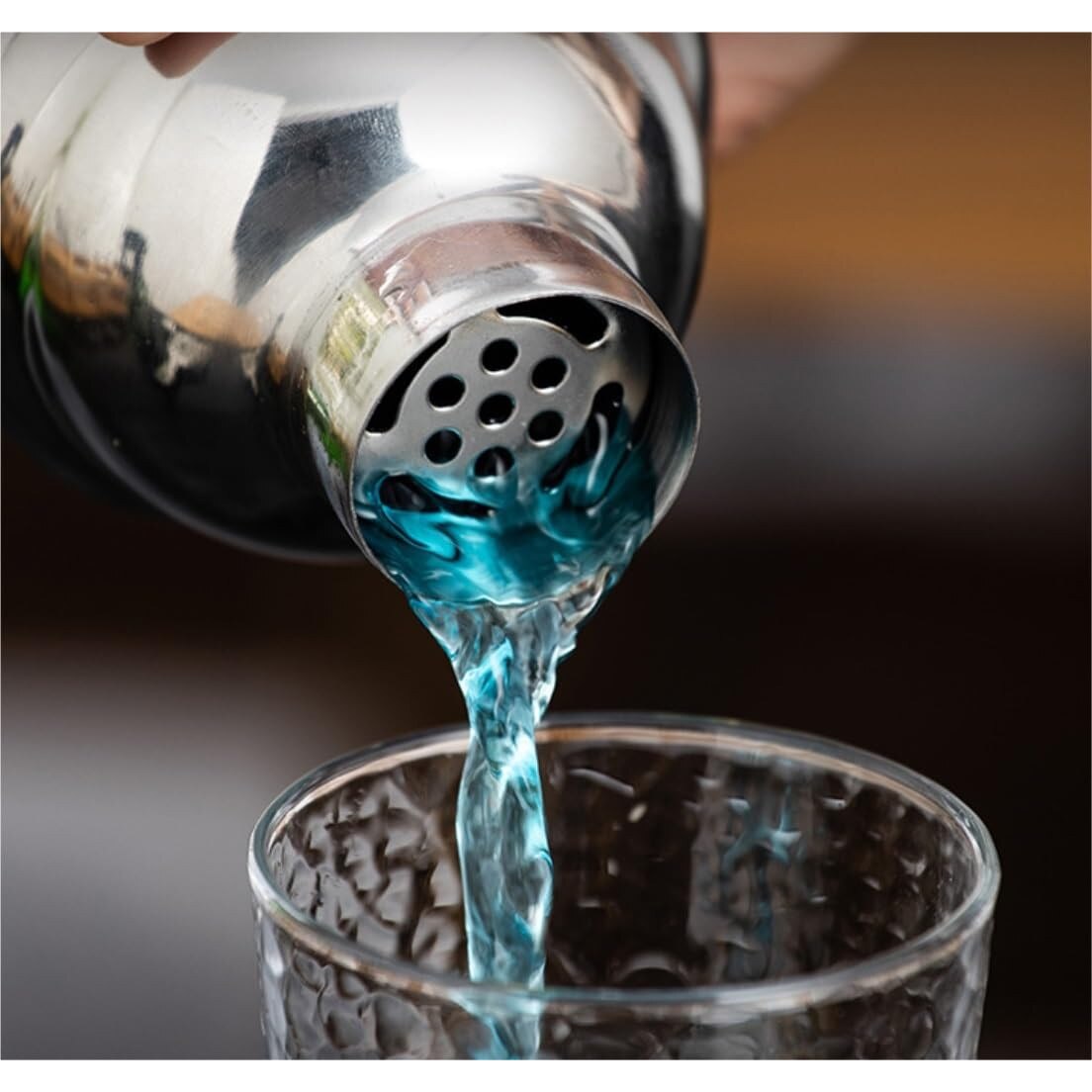 Set de Barman pentru Preparare Bauturi,10 piese, Suport din Bambus ...