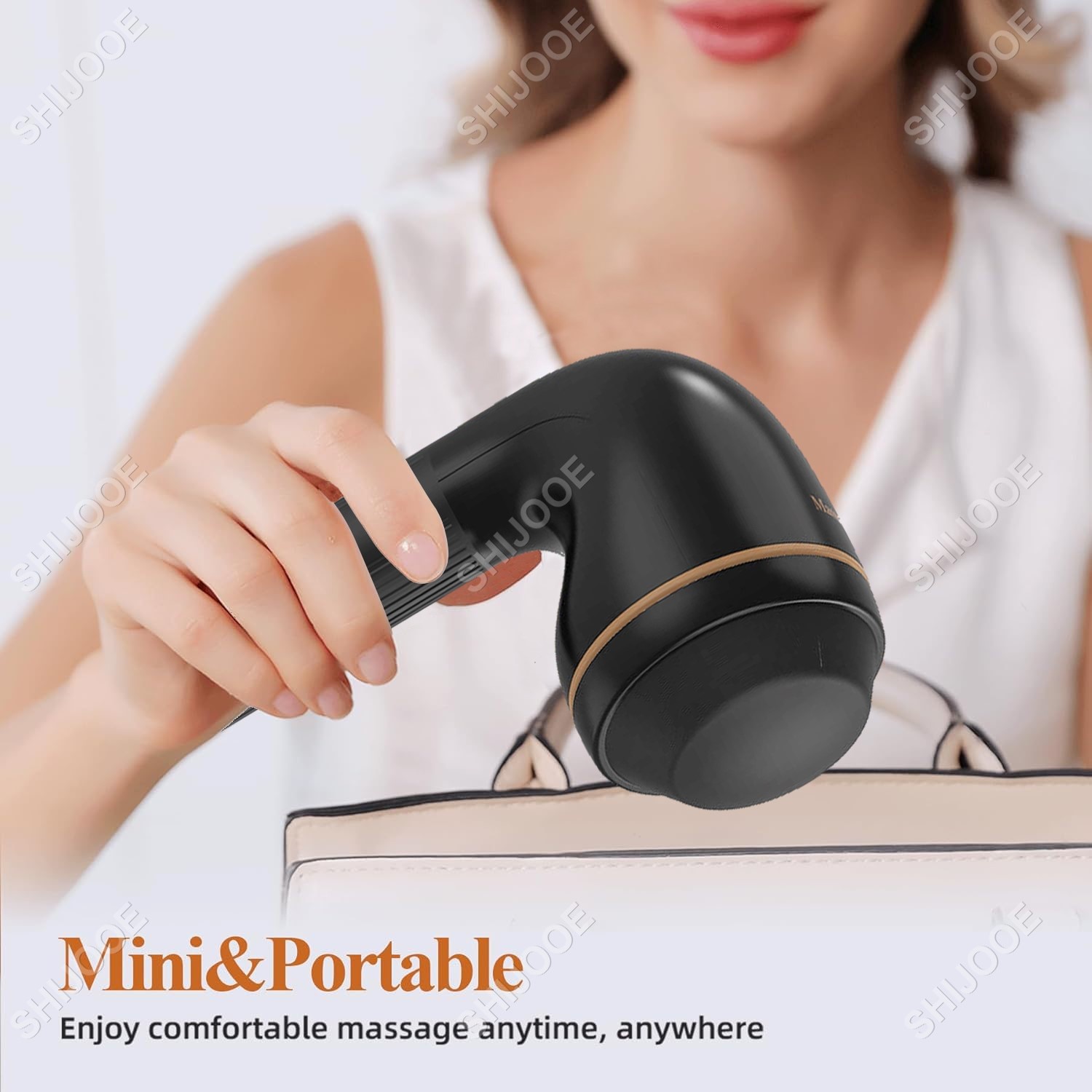 Професионален антицелулитен масажор, SHIJOOE®, безжичен, с 8 масажни глави, с 2 подложки ...