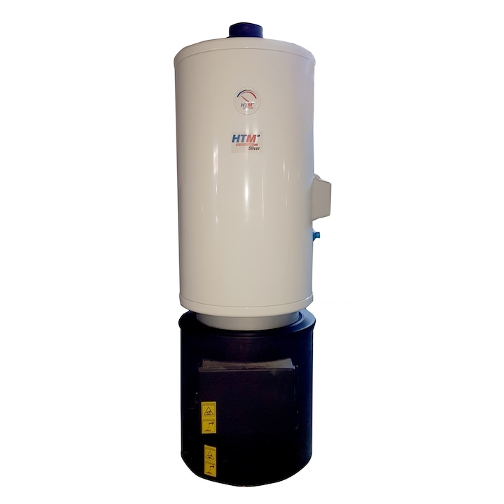 Ansamblu Boiler de baie pe Lemne izolat Silver HTM cu doua surse - eMAG.ro
