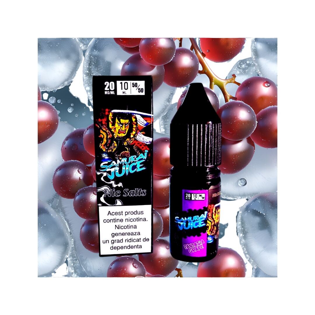 Lichid pentru Tigara Electronica Samurai Juice, 10 ml, Fantasia Grape, 20mg/ml - eMAG.ro