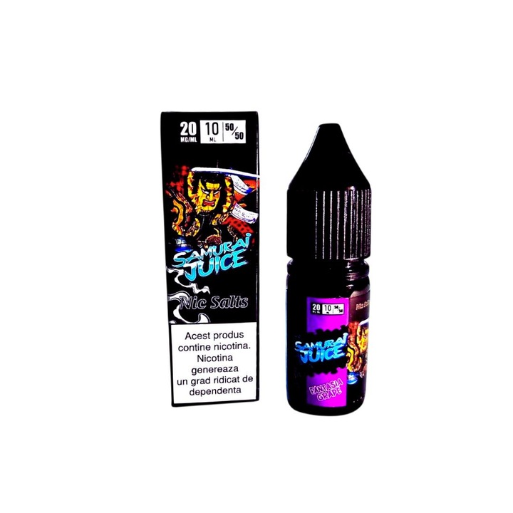 Lichid pentru Tigara Electronica Samurai Juice, 10 ml, Fantasia Grape, 20mg/ml - eMAG.ro