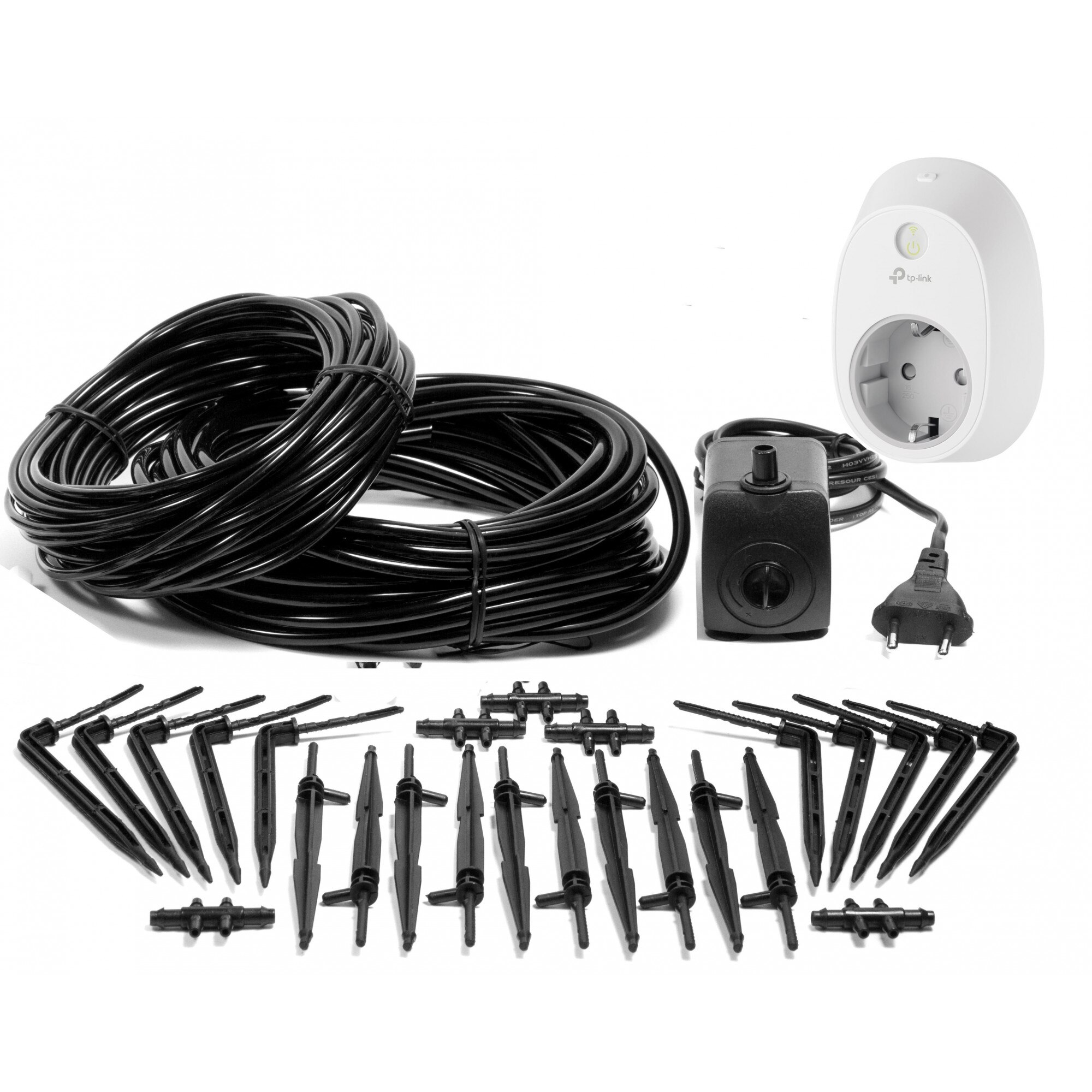 Kit micro irigatii, pana la 20 plante, complet automatizat cu priza ...