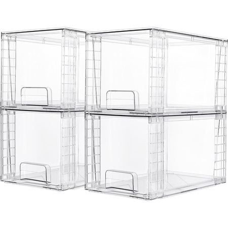 Set 4 Cutii Depozitare Elindor® Organizator pentru Bucatarie si Baie ...