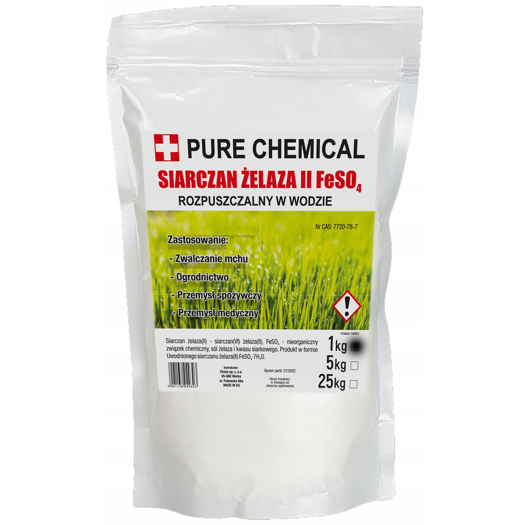 Sulfat De Fier, Substanta Chimica Pura, Ambalaj Doypack Cu Inchidere ...