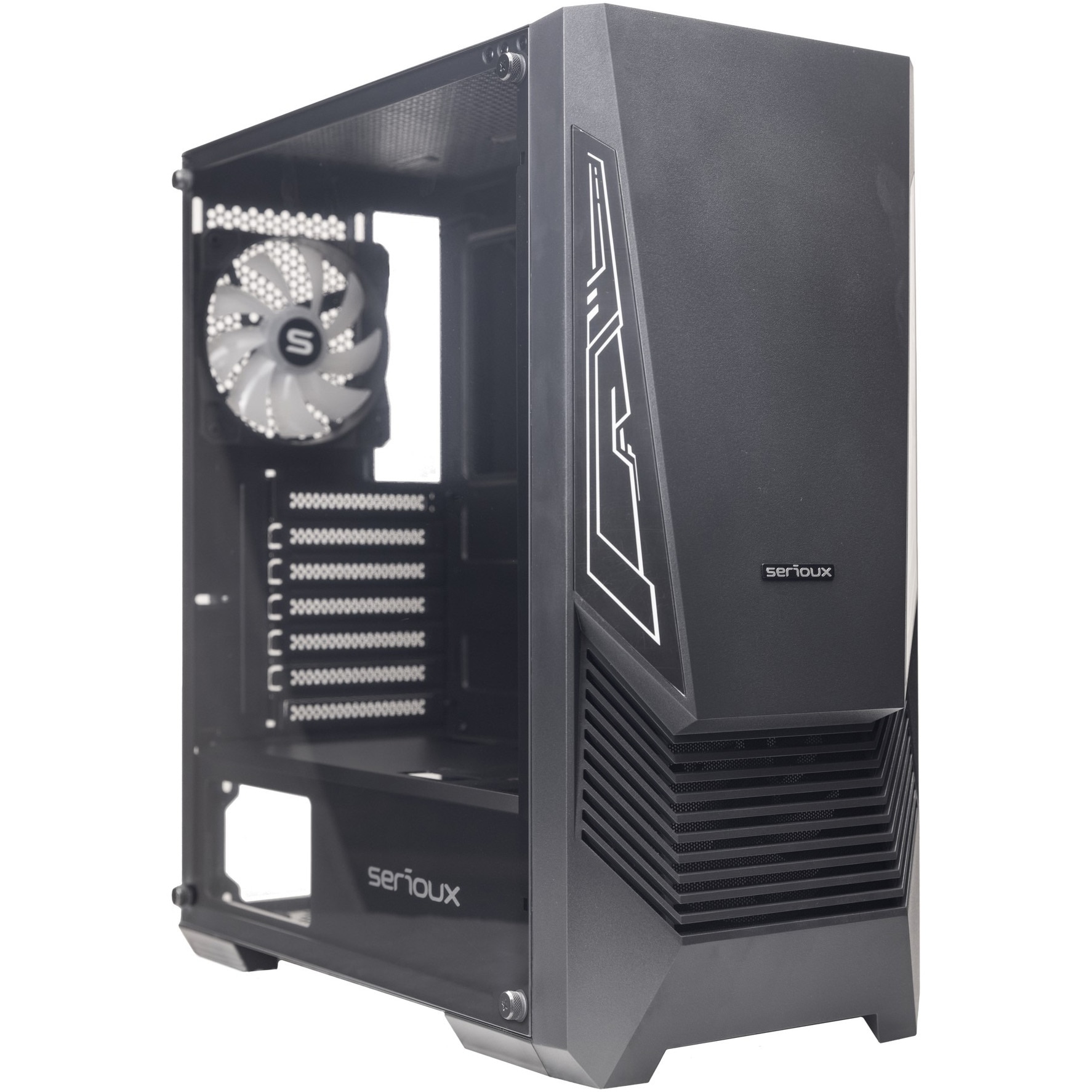 Carcasa PC Serioux ROGUE, fara sursa, Middle Tower, ATX - eMAG.ro