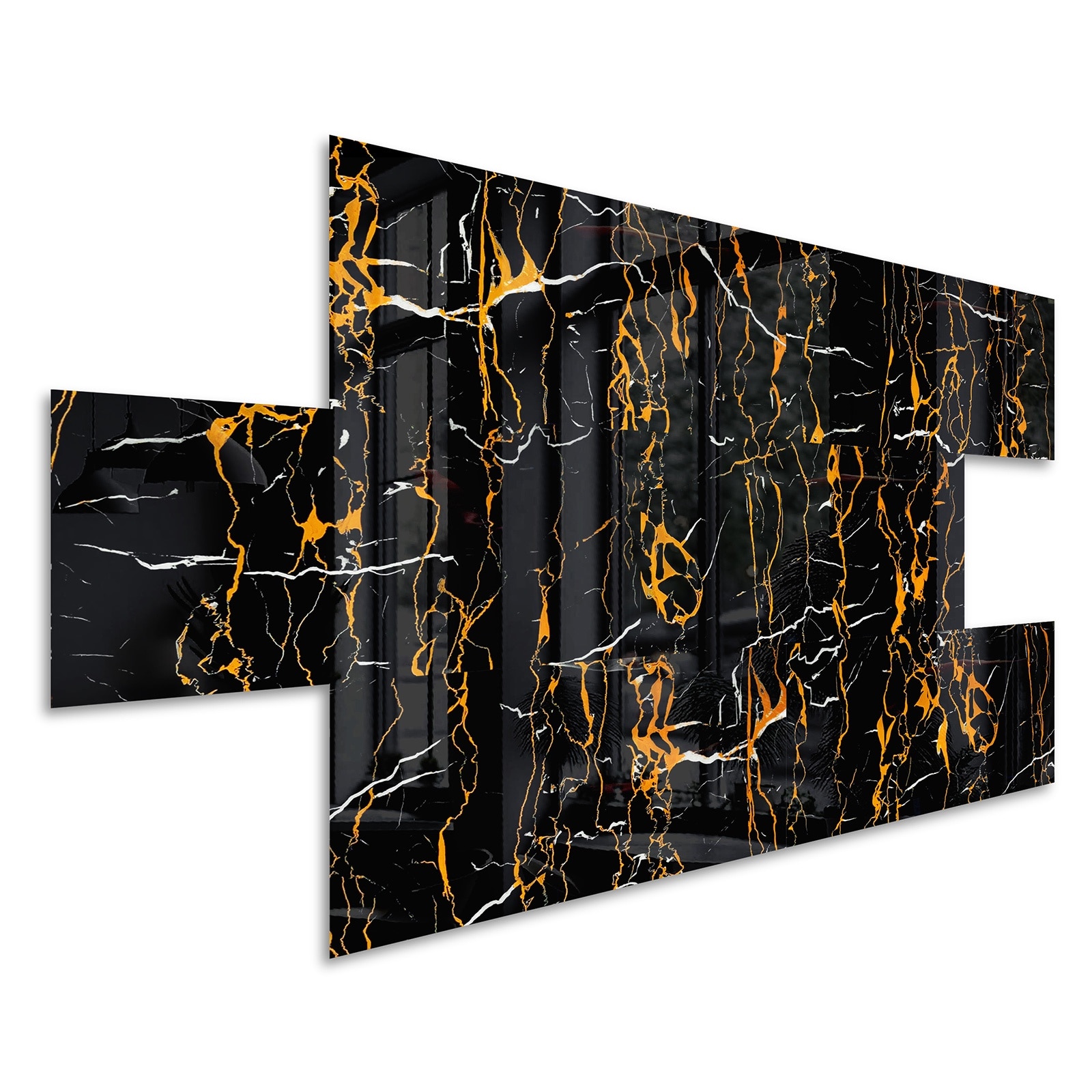 Set 12 panouri decorative autoadezive, 30 x 60 cm, DecoMeister®, Model ...