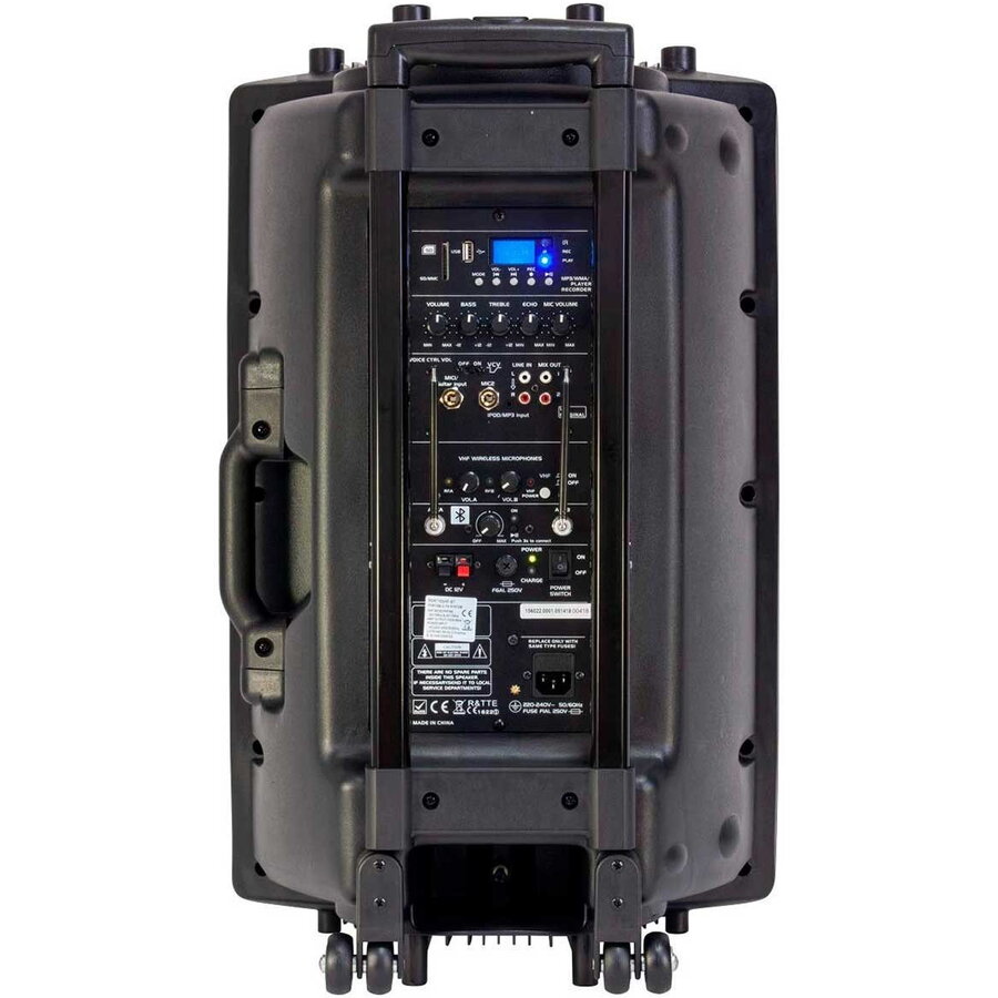 Boxa activa portabila Ibiza difuzor 38CM USB MP3 PORT15VHF-BT - eMAG.ro