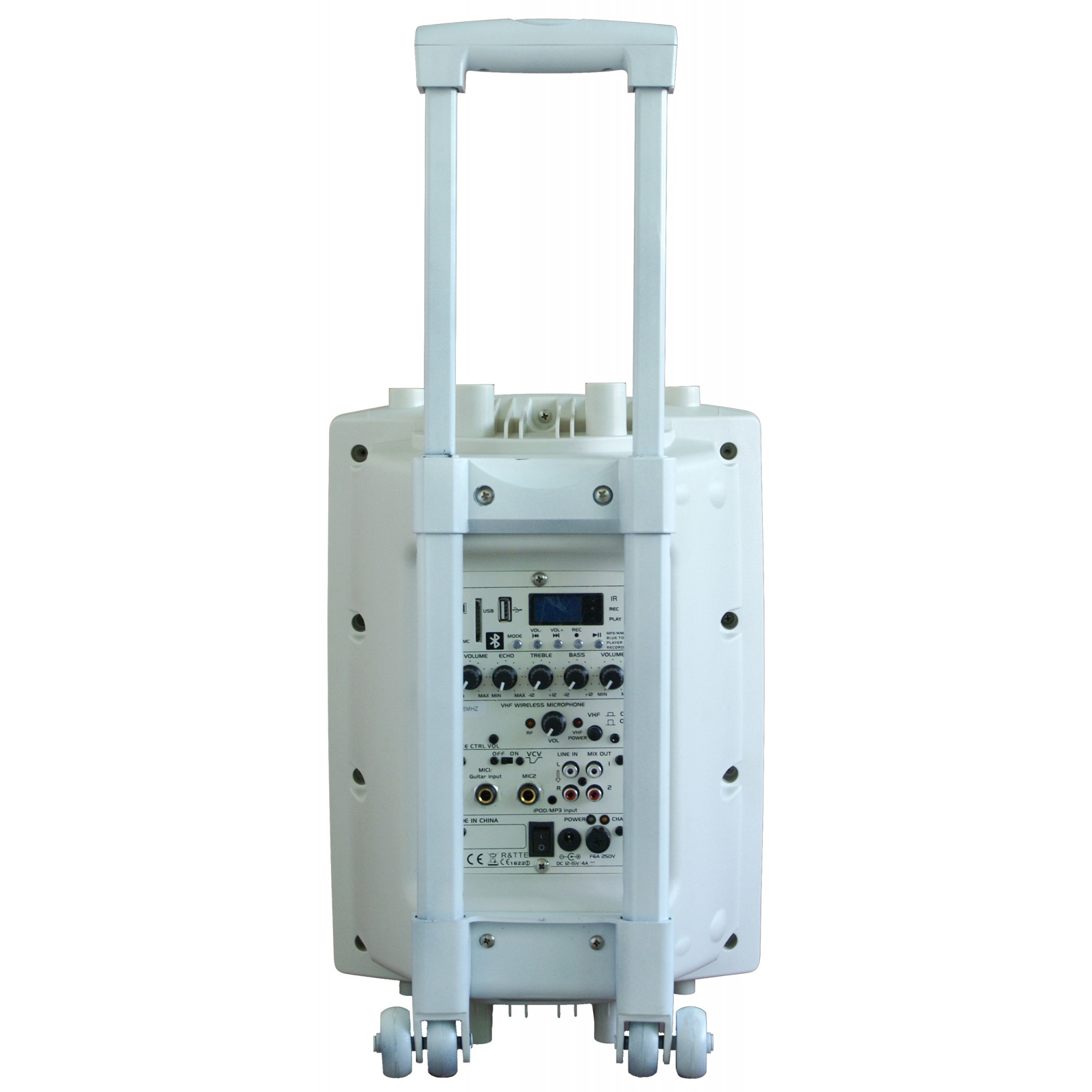 Boxa portabila 400W cu bluetooth, USB, 2 microfoane, husa transport ...