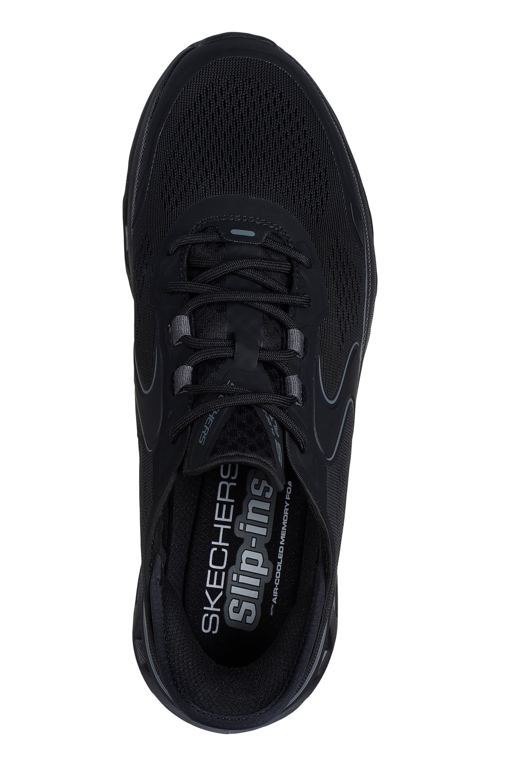 Skechers, Pantofi sport slip-ins Glide Step Altus, Negru, Albastru ...