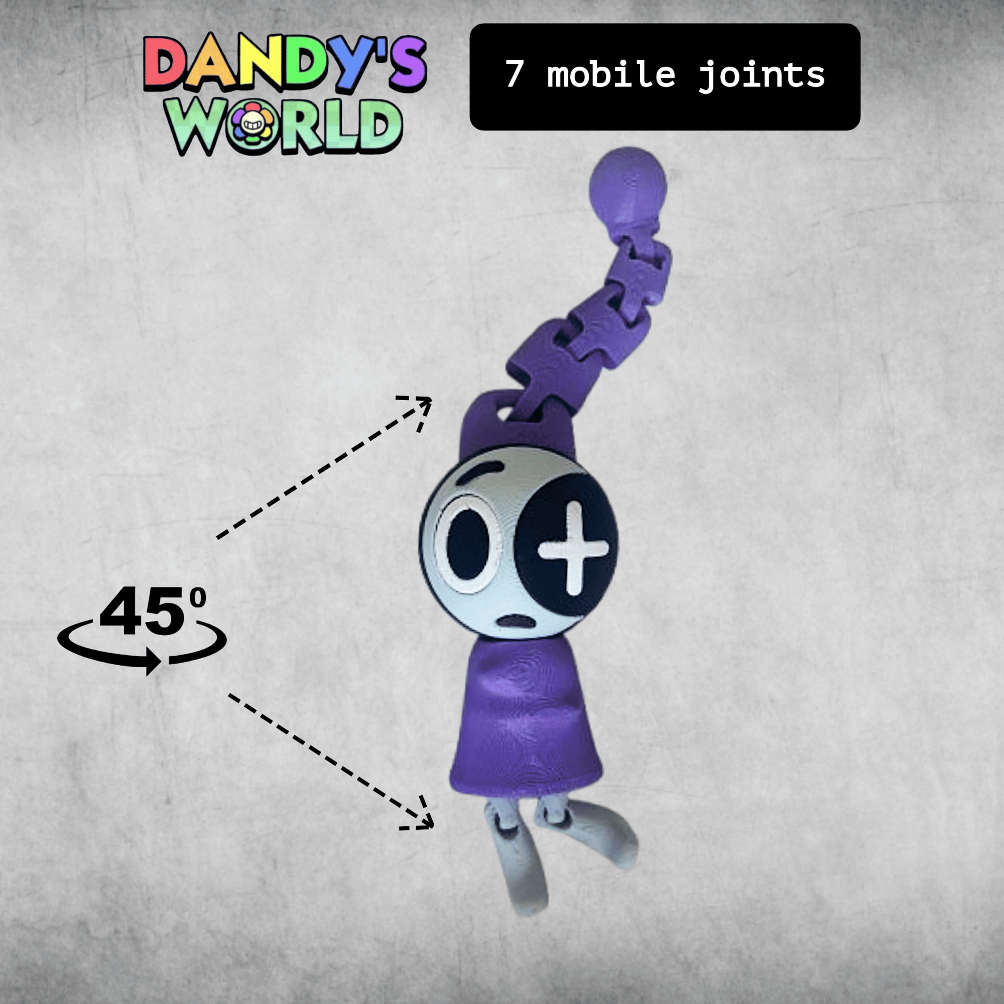 Figurina articulata tip fidget Dandy’s World Roblox – Astro, multicolor ...