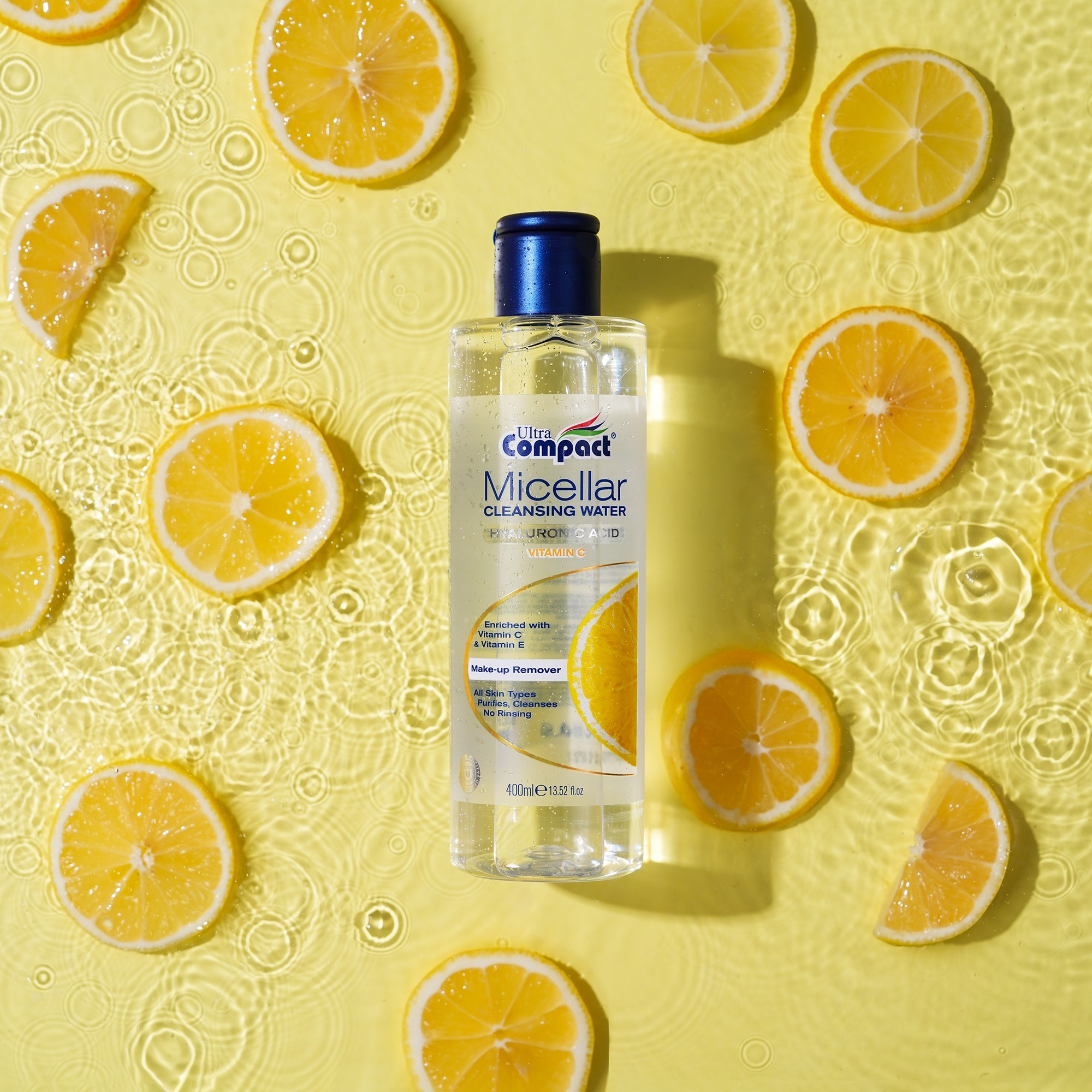 Set Apa Micelara cu Vitamina C si Hyaluron Ultra Compact, 400 ml ...