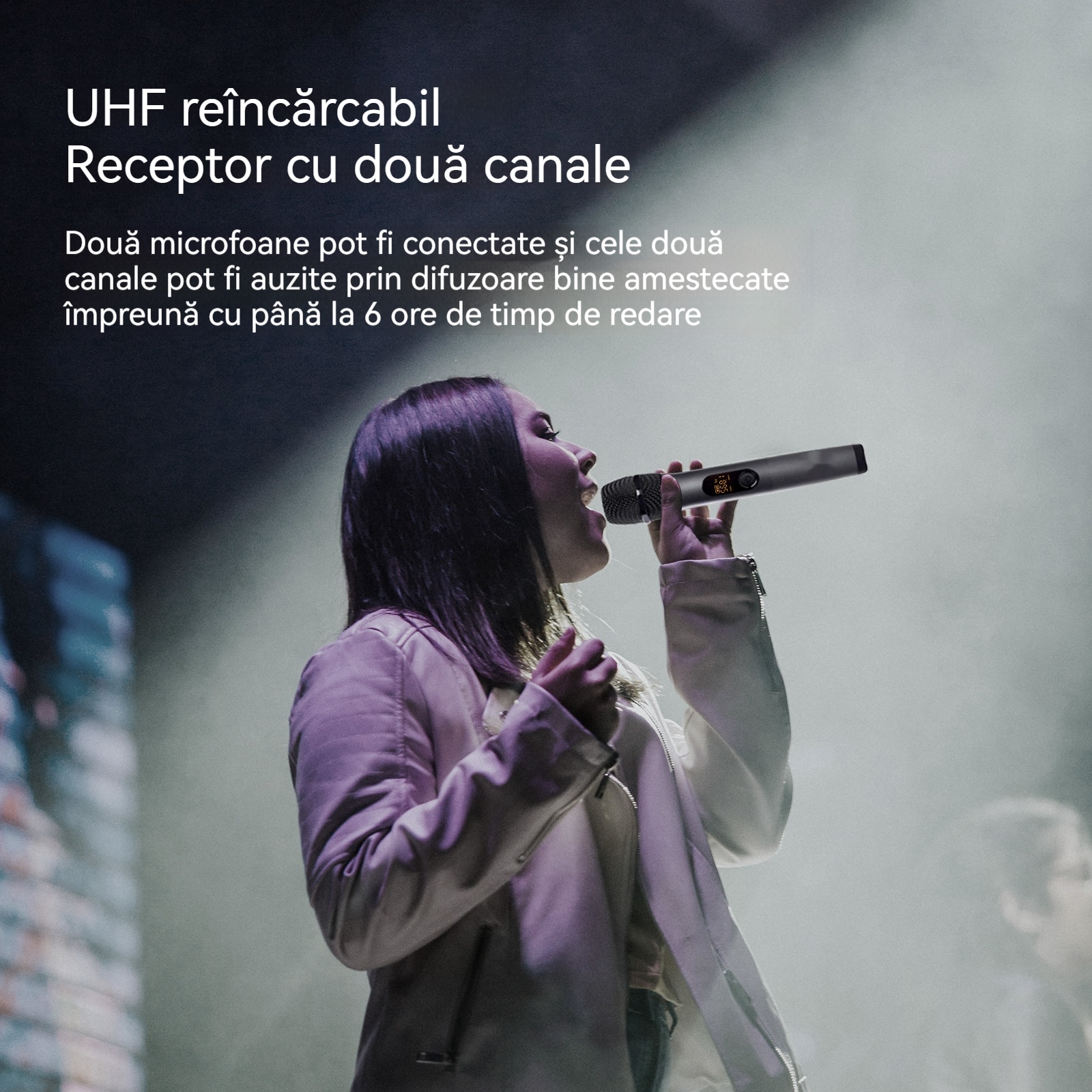 Microphones, Microfoane duale wireless, un microfon pentru doua ...