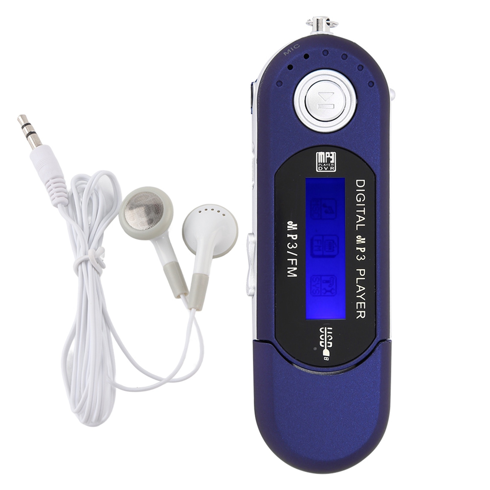 MP3 Player portabil, Cozevdnt, albastru, 32GB, cu radio FM, ecran LCD ...