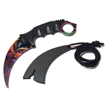 Cutit CS-GO Counter Strike Karambit, Colorat, 19 cm - eMAG.ro