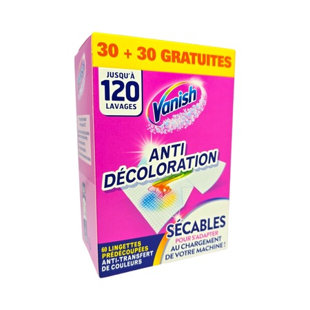 Detergent rufe, Vanish, 60 bucati, 120 spalari - eMAG.ro