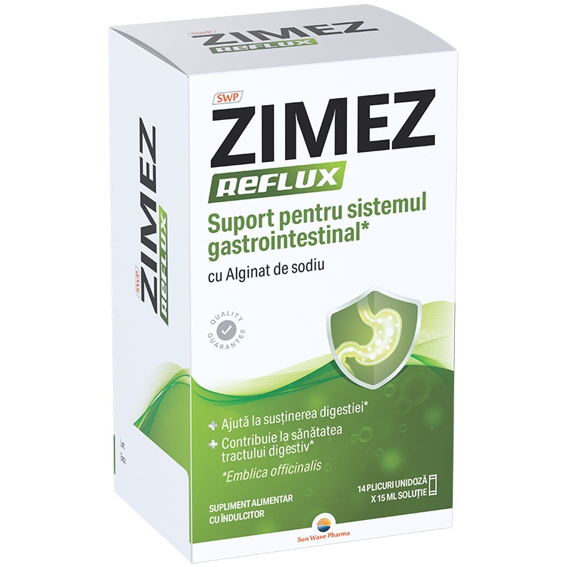 Zimez Reflux, Sun Wave Pharma, Extractul standardizat în polifenoli din ...