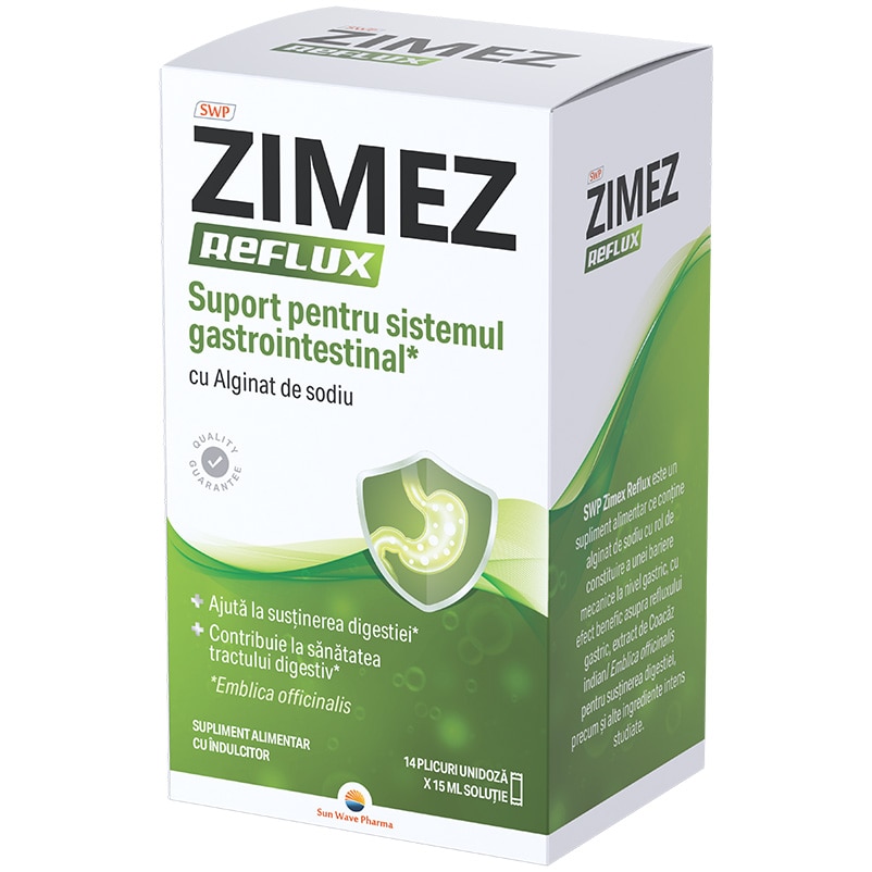 Zimez Reflux, Sun Wave Pharma, Extractul standardizat în polifenoli din ...
