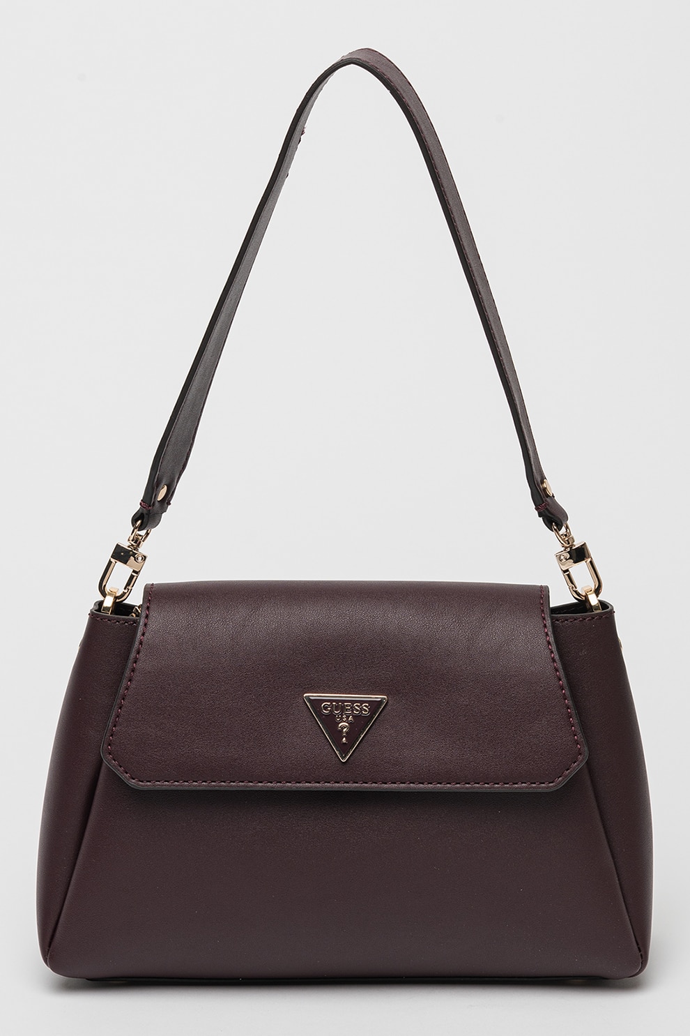 Guess, Geanta crossbody din piele ecologica Sora, Violet pruna - eMAG.ro