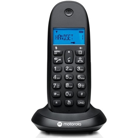 Telefon fix fara fir Motorola DECT C1001CB+, Negru - eMAG.ro