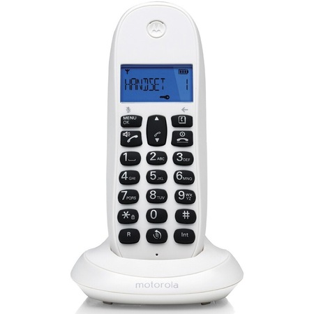 Telefon fix fara fir Motorola DECT C1001CBW+, Alb - eMAG.ro