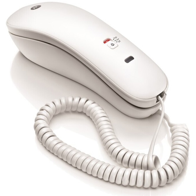 Telefon fix cu fir Motorola CT50 Alb, de perete, 10 memorii - eMAG.ro