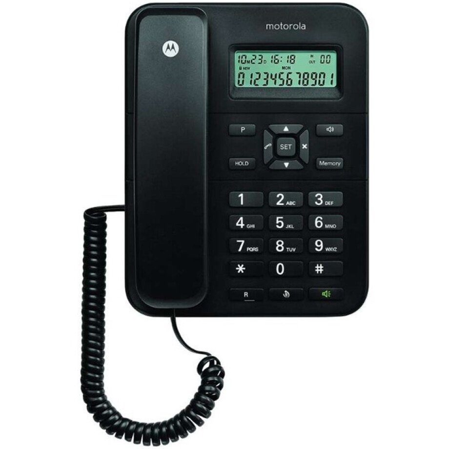 Telefon fix cu fir Motorola CT202, Negru - eMAG.ro