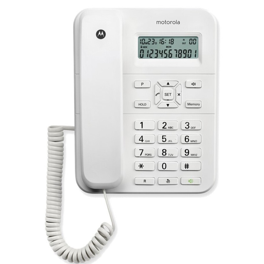 Telefon fix cu fir Motorola CT202, Alb - eMAG.ro