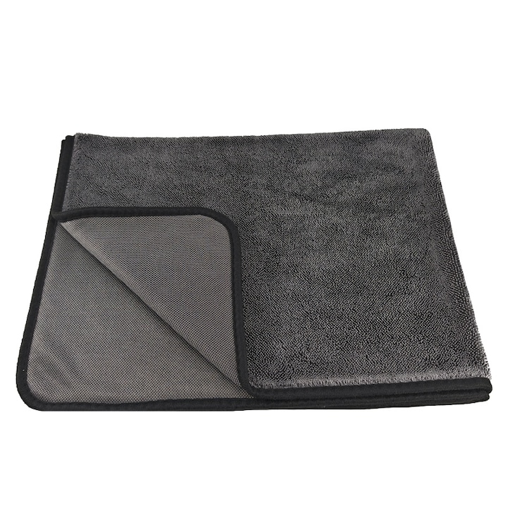 Prosop uscare auto XL, Fara urme, Twisted Loop, Microfibra 750 GSM ...