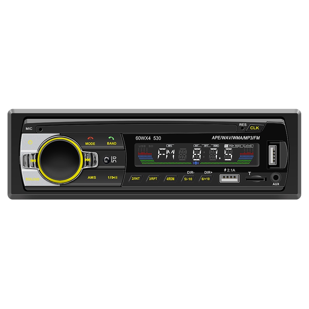 Radio MP3 player auto XINLONGDIANZI 530LED, 4x60w, 1 DIN cu SD, USB ...