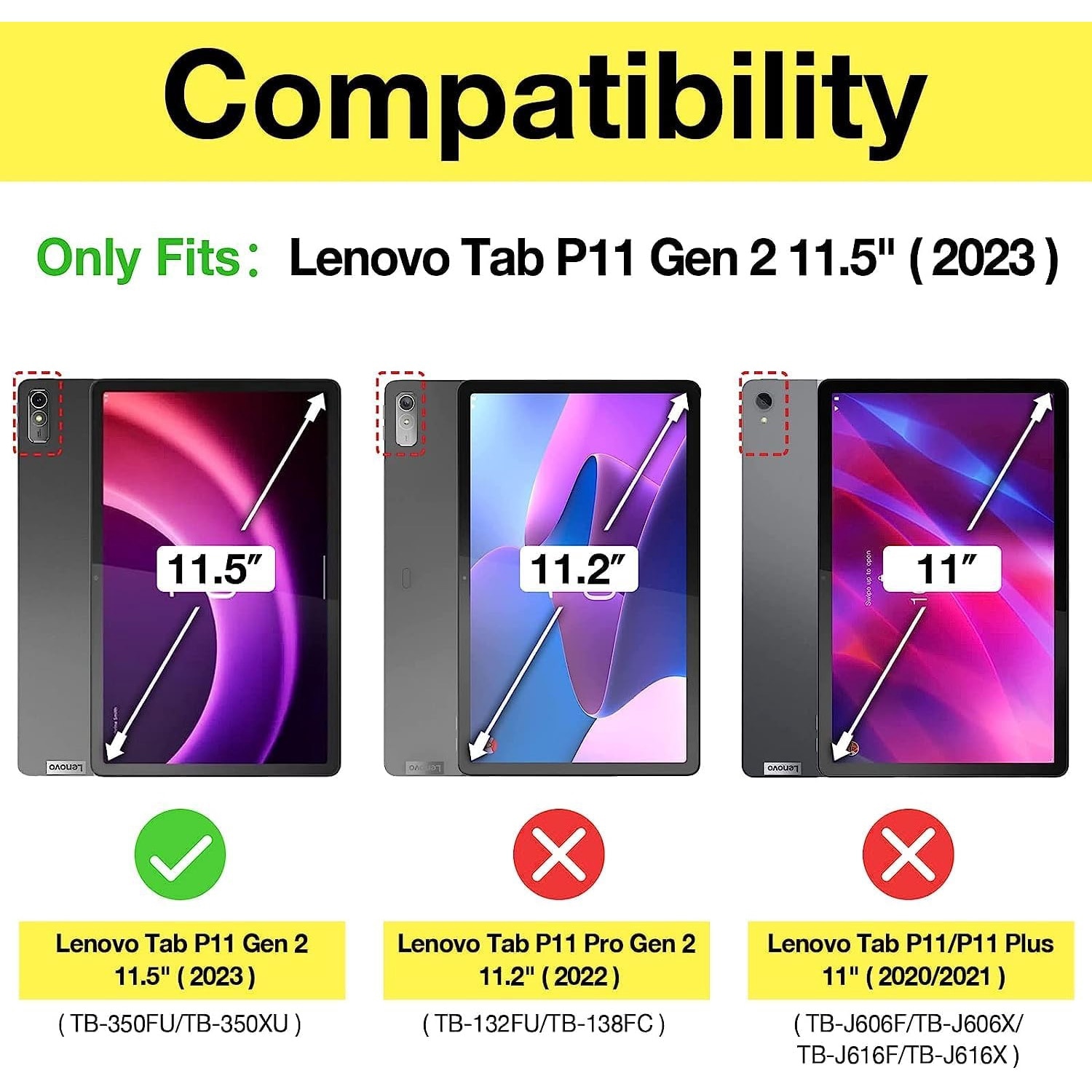 Husa Sigloo pentru tableta Lenovo Tab P11 Gen2(TB-350), 11.5 inch, Good ...