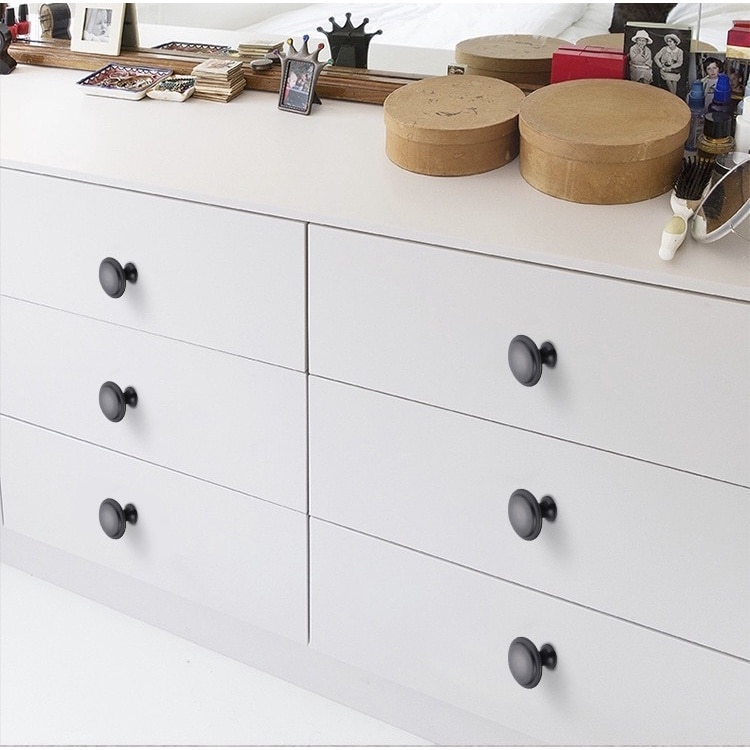 10 manere pentru usi si sertare, din inox, negru mat, dimensiuni 3x2 ...