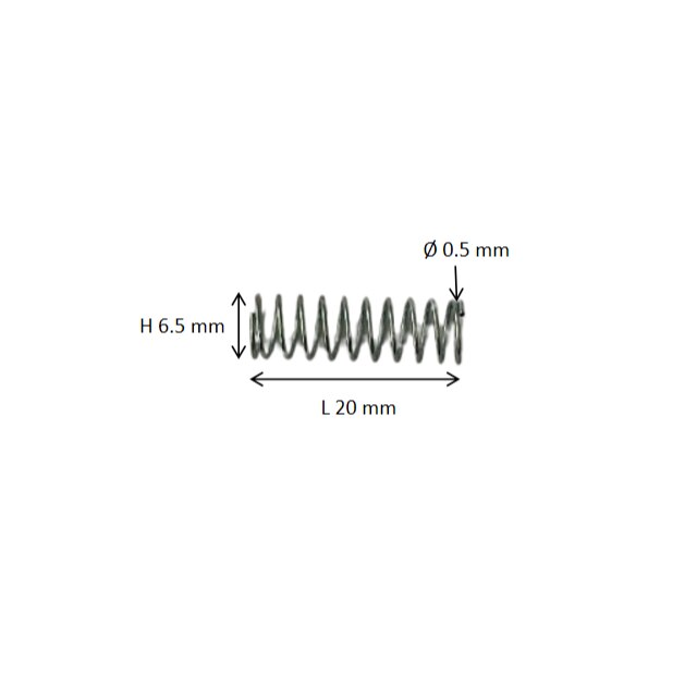 Arc compresie Ø 0.5 x H 6.5 x L 20 mm - eMAG.ro